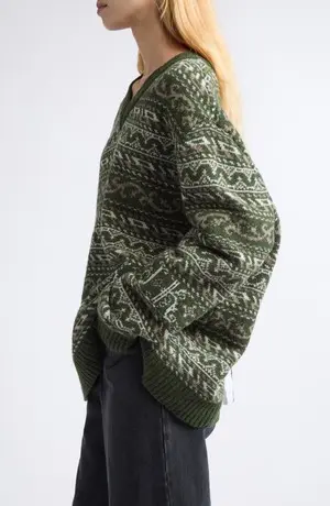 JULIE KEGELS Kair Fair Isle Wool Sweater