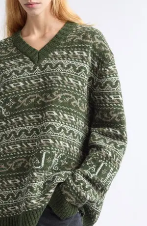 JULIE KEGELS Kair Fair Isle Wool Sweater