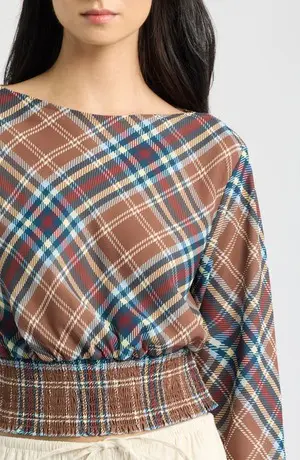 Solid & Striped The Ace Long Sleeve Crop Top