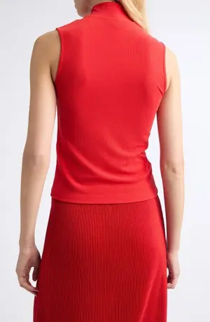 MELITTA BAUMEISTER Mock Neck Sleeveless Top