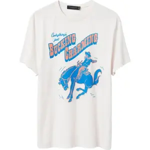 Junk Food Bucking Charming Cotton Graphic T-shirt