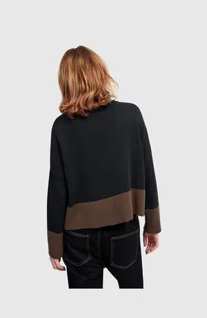 Alembika Vista Block Sweater - Black/brown