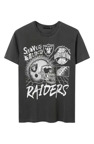 Junk Food Las Vegas Raiders Cotton Graphic T-shirt - True Black