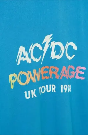 Junk Food Ac/dc Powerage Cotton Graphic T-shirt