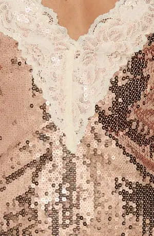 Princess Polly Call My Lover Lace Sequin Minidress