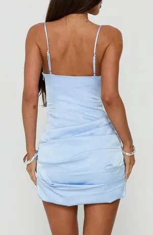 Princess Polly Donnarose Draped Satin Minidress