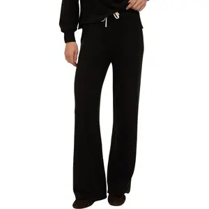 PROJECT SOCIAL T Slow Morning Wide Leg Pants - Black