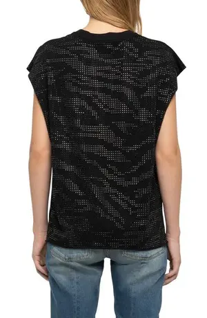 Zadig&Voltaire Strass Cloe Cotton Top