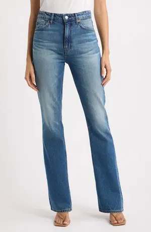REFORMATION Blair High Waist Baby Bootcut Jeans - Salerno
