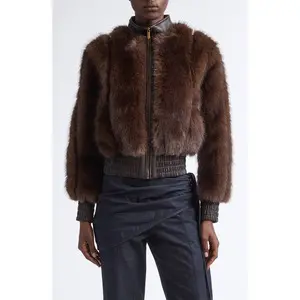 Zimmermann Valiant Faux Fur Jacket - Brown