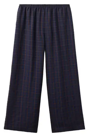 Mango Dara Plaid Straight Leg Trousers