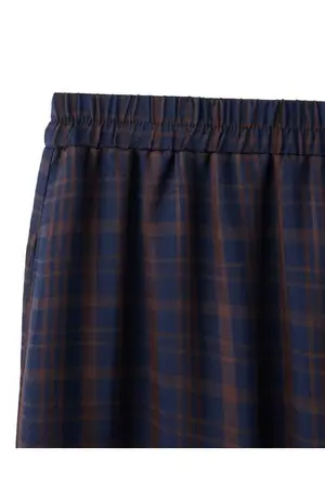 Mango Dara Plaid Straight Leg Trousers