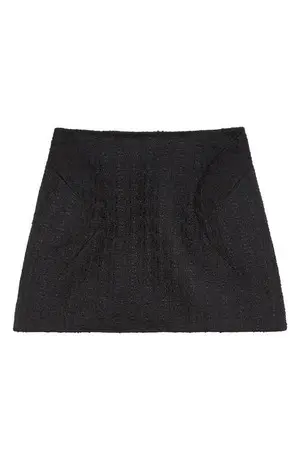 Alexander McQueen Wool & Mohair Miniskirt