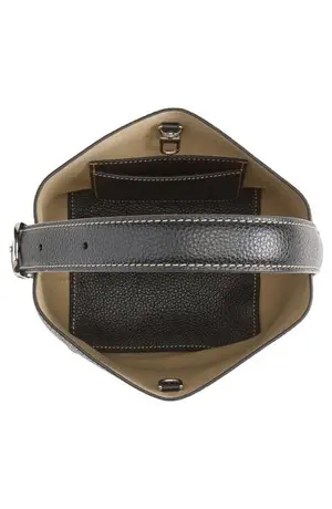 TOTEME Petite Belted Grained Leather Tote