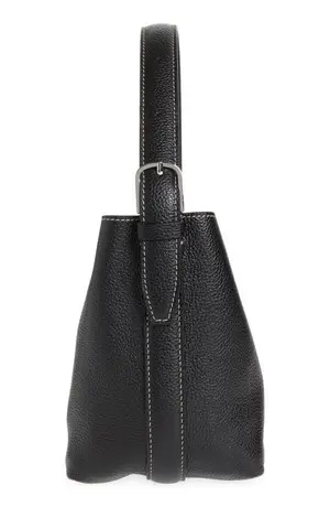 TOTEME Petite Belted Grained Leather Tote