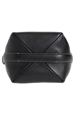 TOTEME Petite Belted Grained Leather Tote