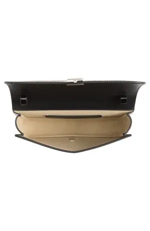 TOTEME T-lock Grained Patent Leather Crossbody Bag