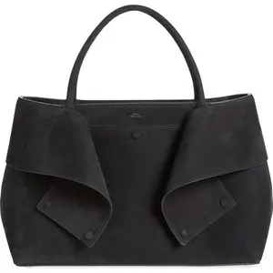 TOTEME Mercer Nubuck Leather Tote - Black