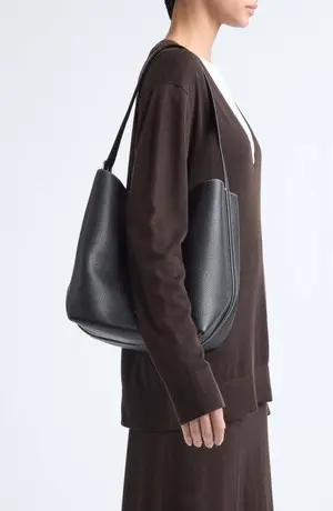 TOTEME Medium Belted Leather Hobo Bag