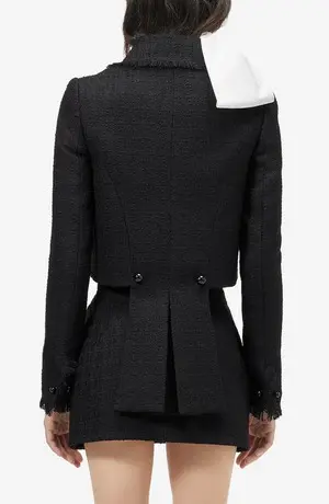 Alexander McQueen Wool Blend Cropped Jacket