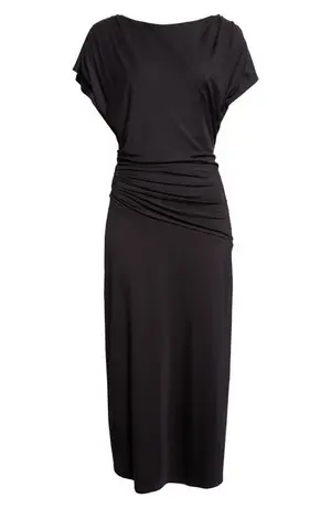 Veronica Beard Lila Ruched Midi Dress