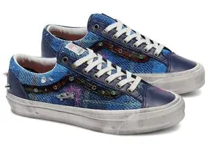 VANS Old Skool 36 Harris Tweed - Blue