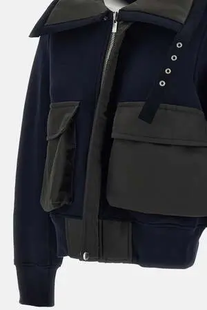 Sacai Giubbotto Ibrido Sponge Sweat Blouson - Blue