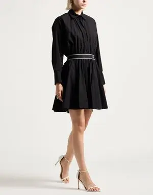 Maje Mini Dress Size Cotton, Elastane