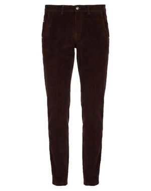 BARBA NAPOLI Pants Dark Size Cotton, Elastane - Brown
