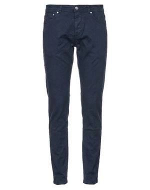 BARBA NAPOLI Pants Size Cotton, Elastane - Navy