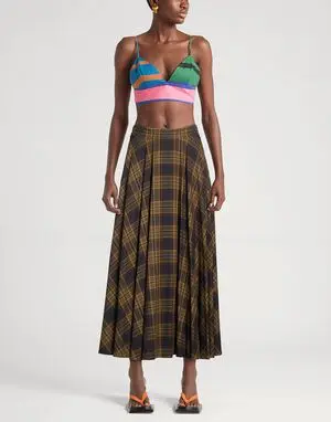 Max & Co. Midi Skirt Military Size Viscose