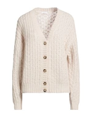 Peserico Cardigan Size Alpaca Wool, Polyamide, Virgin Wool - Ivory