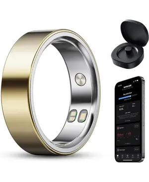 BOYACARE Smart Ring Health Tracker With Sleep Monitor - Gold