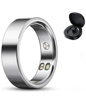 BOYACARE Smart Ring Health Tracker With Sleep Monitor - Silver