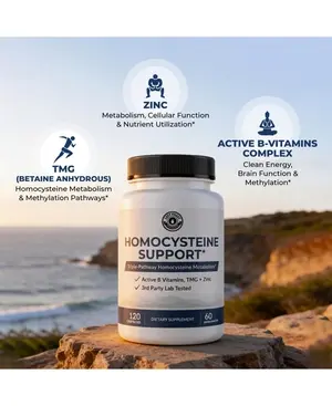 LEFT COAST PERFORMANCE Homocysteine Support Capsules With Methylated B Complex Vitamins And Tmg