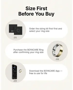 BOYACARE Smart Ring Health Tracker With Sleep Monitor