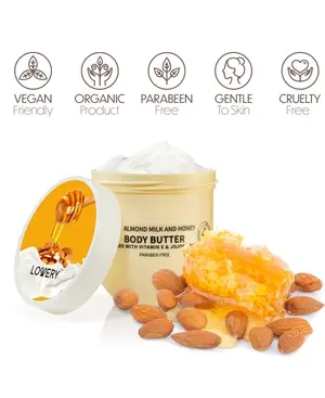 LOVERY Almond Milk And Honey Whipped Body Butter