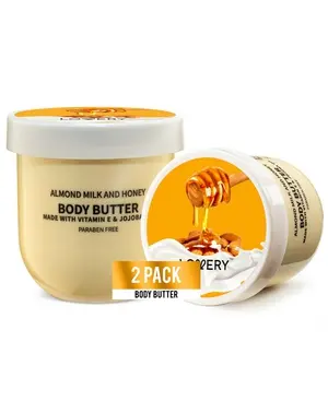 LOVERY Almond Milk And Honey Whipped Body Butter - Beige