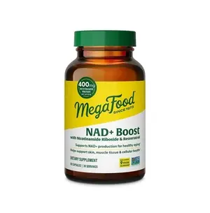 MEGAFOOD Nad+ Boost With Nicotinamide Riboside And Resveratrol Healthy Aging 60 Capsules - No Color