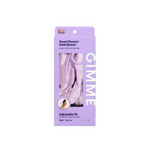 GIMME BEAUTY Sweet Dreams Satin Bonnet Ultra Soft Sleep Bonnet Smooth And Frizz Free Hair Thick Hair - No Color
