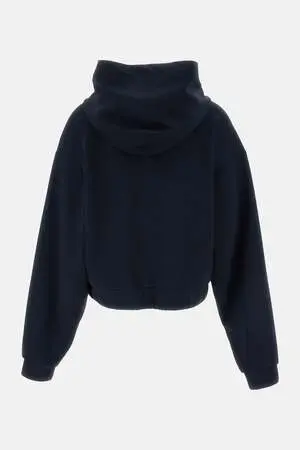 META CAMPANIA COLLECTIVE Felpa Con Capuccio E Zip In Jersey Scuba Claude
