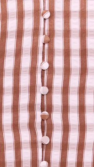 English Factory Gingham Check Midi Dress