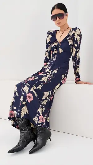 Johanna Ortiz Alma Bordada Ankle Dress