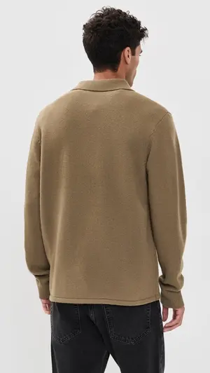 FRAME Boiled Wool Shirt Sweater