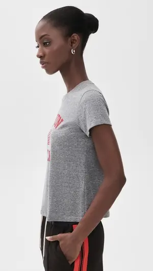 SUNNY SOMEWHERE London Track Femme Crew Tee
