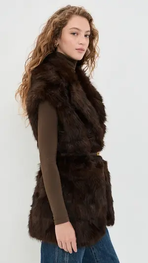 Bardot Brentley Faux Fur Vest