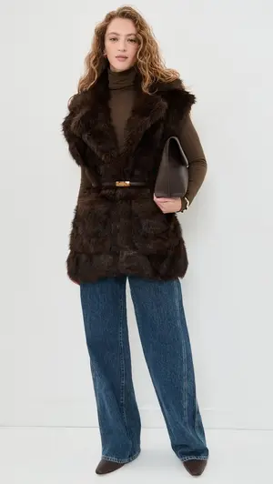 Bardot Brentley Faux Fur Vest
