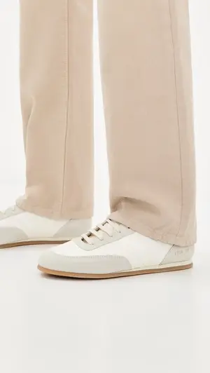 COMMON PROJECTS Leather And Suede Minimal Runner Sneakers