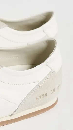 COMMON PROJECTS Leather And Suede Minimal Runner Sneakers