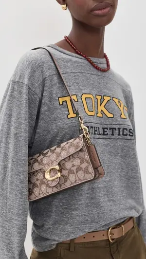 COACH Crystal Signature Soft Tabby Shoulder Bag